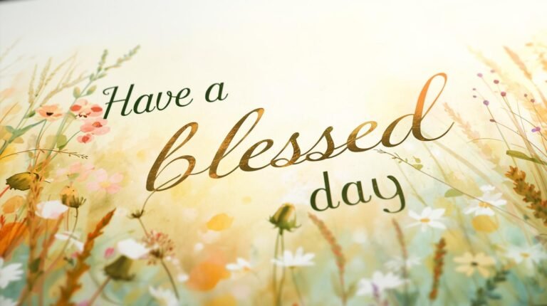 The Real Meaning Behind Have a Blessed Day